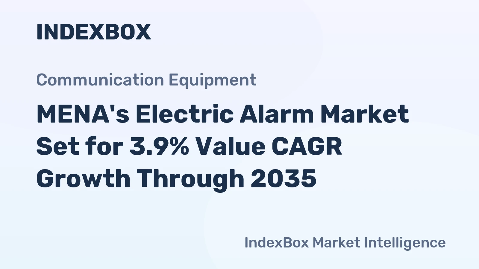 MENA's Electric Alarm Market Set for 3.9% Value CAGR Growth Through 2035