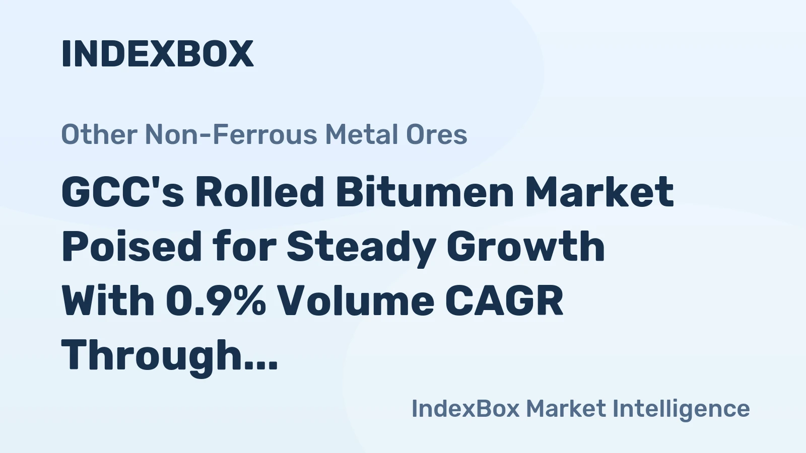 GCC's Rolled Bitumen Market Poised for Steady Growth With 0.9% Volume CAGR Through 2035