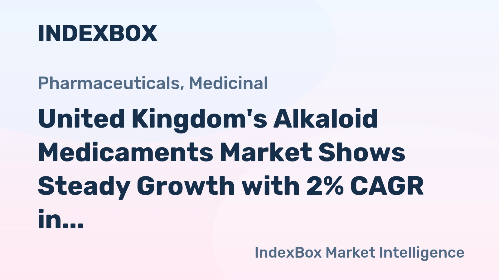 United Kingdom's Alkaloid Medicaments Market Shows Steady Growth with 2% CAGR in Value Terms
