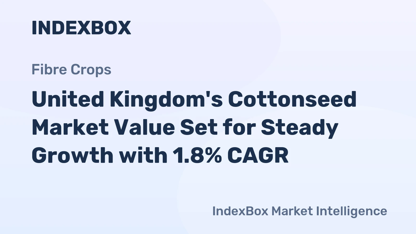 United Kingdom's Cottonseed Market Value Set for Steady Growth with 1.8% CAGR