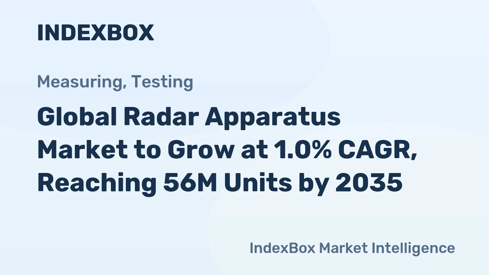 Global Radar Apparatus Market to Grow at 1.0% CAGR, Reaching 56M Units by 2035