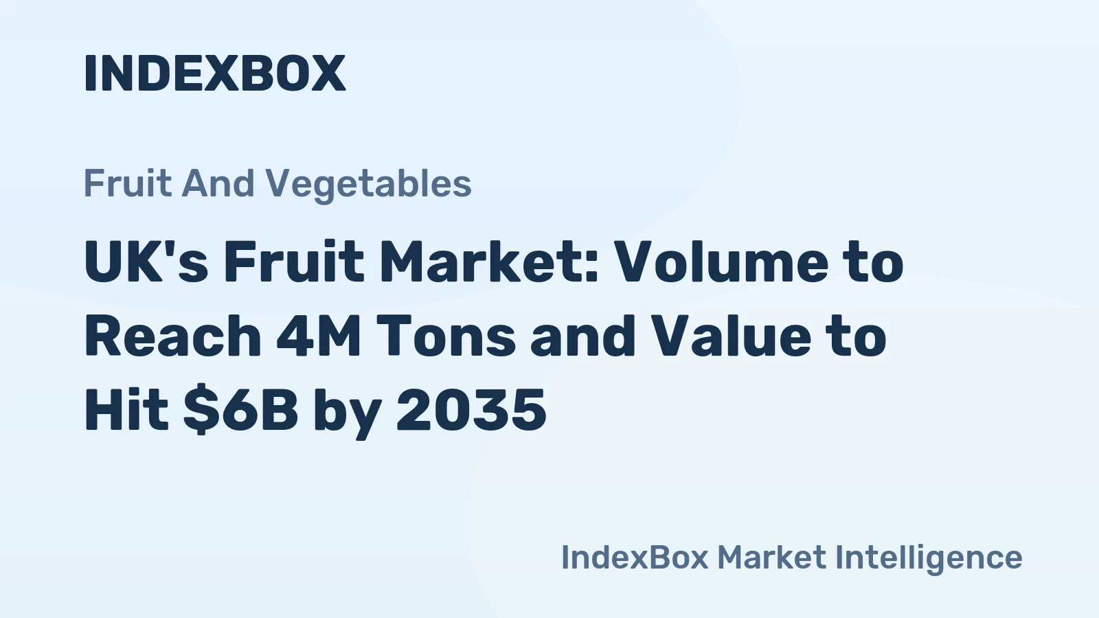 UK's Fruit Market: Volume to Reach 4M Tons and Value to Hit $6B by 2035