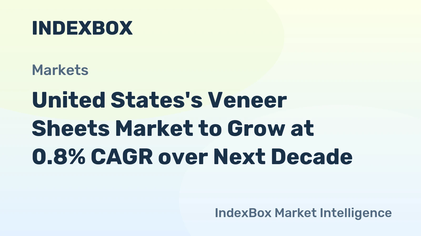 United States's Veneer Sheets Market to Grow at 0.8% CAGR over Next Decade