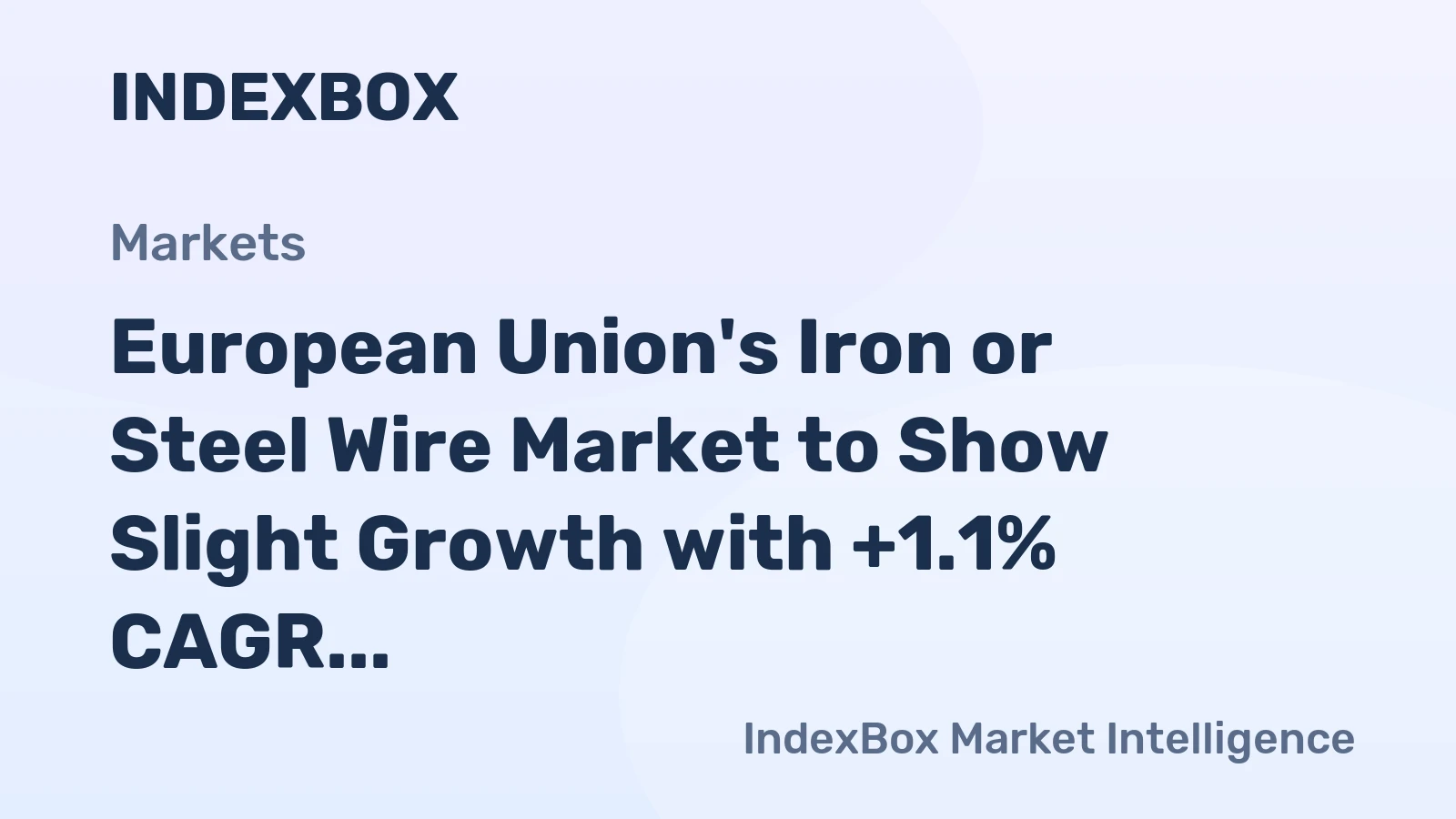European Union's Iron or Steel Wire Market to Show Slight Growth with +1.1% CAGR Leading to 745K Tons by 2035