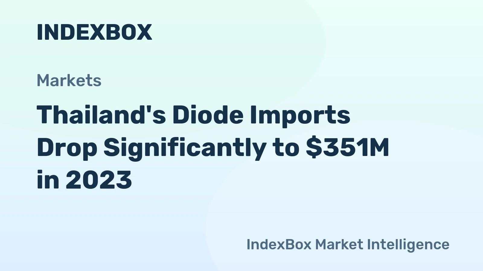 Thailand's Diode Imports Drop Significantly to $351M in 2023