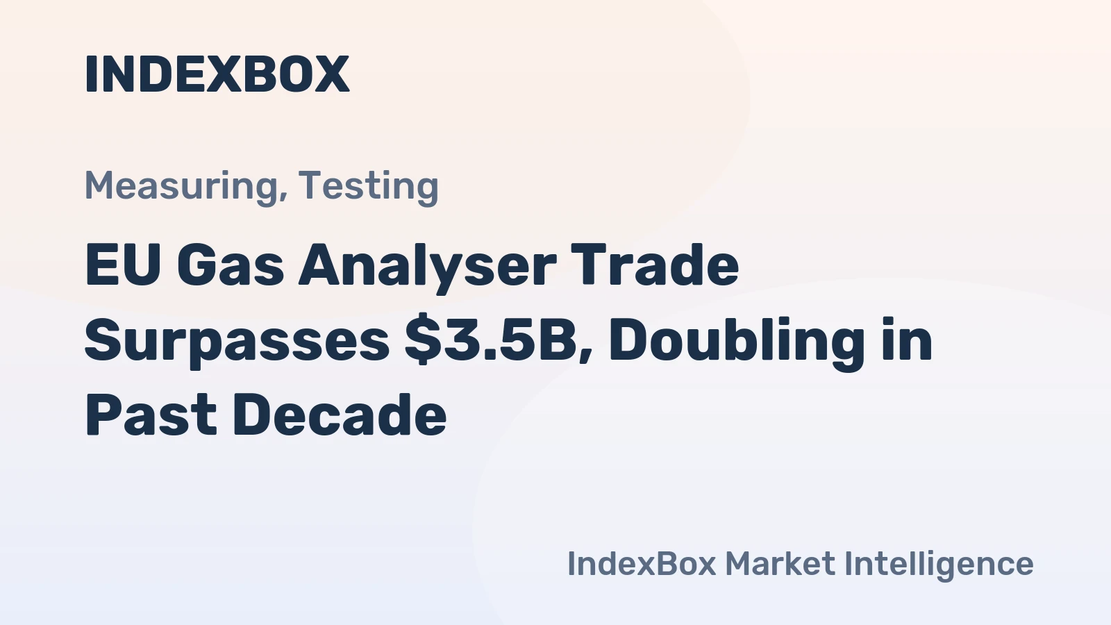 EU Gas Analyser Trade Surpasses $3.5B, Doubling in Past Decade