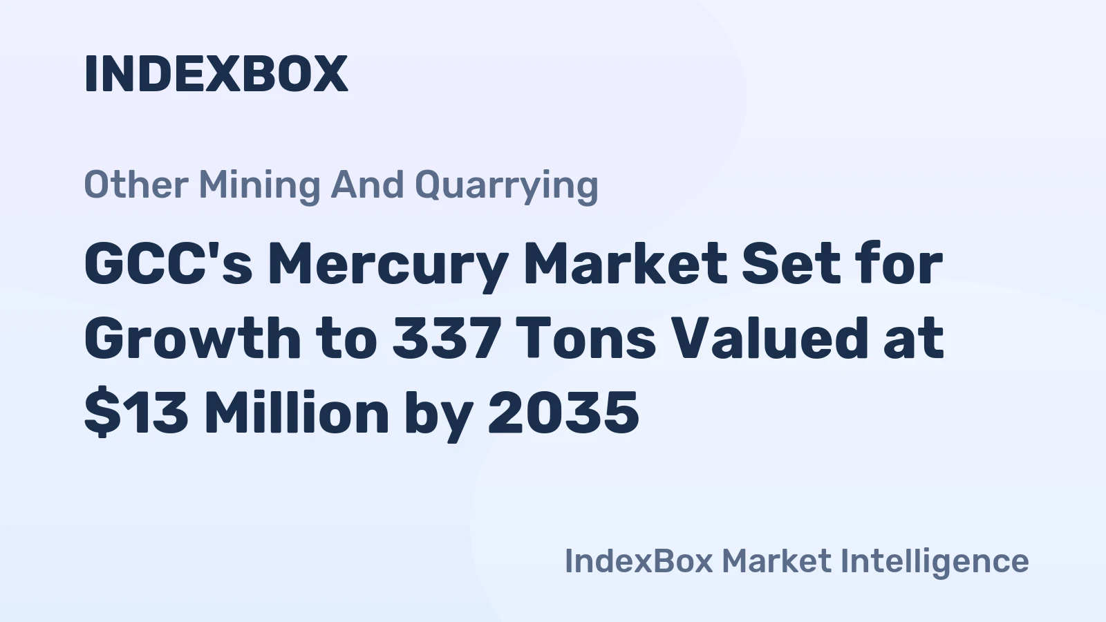 GCC's Mercury Market Set for Growth to 337 Tons Valued at $13 Million by 2035