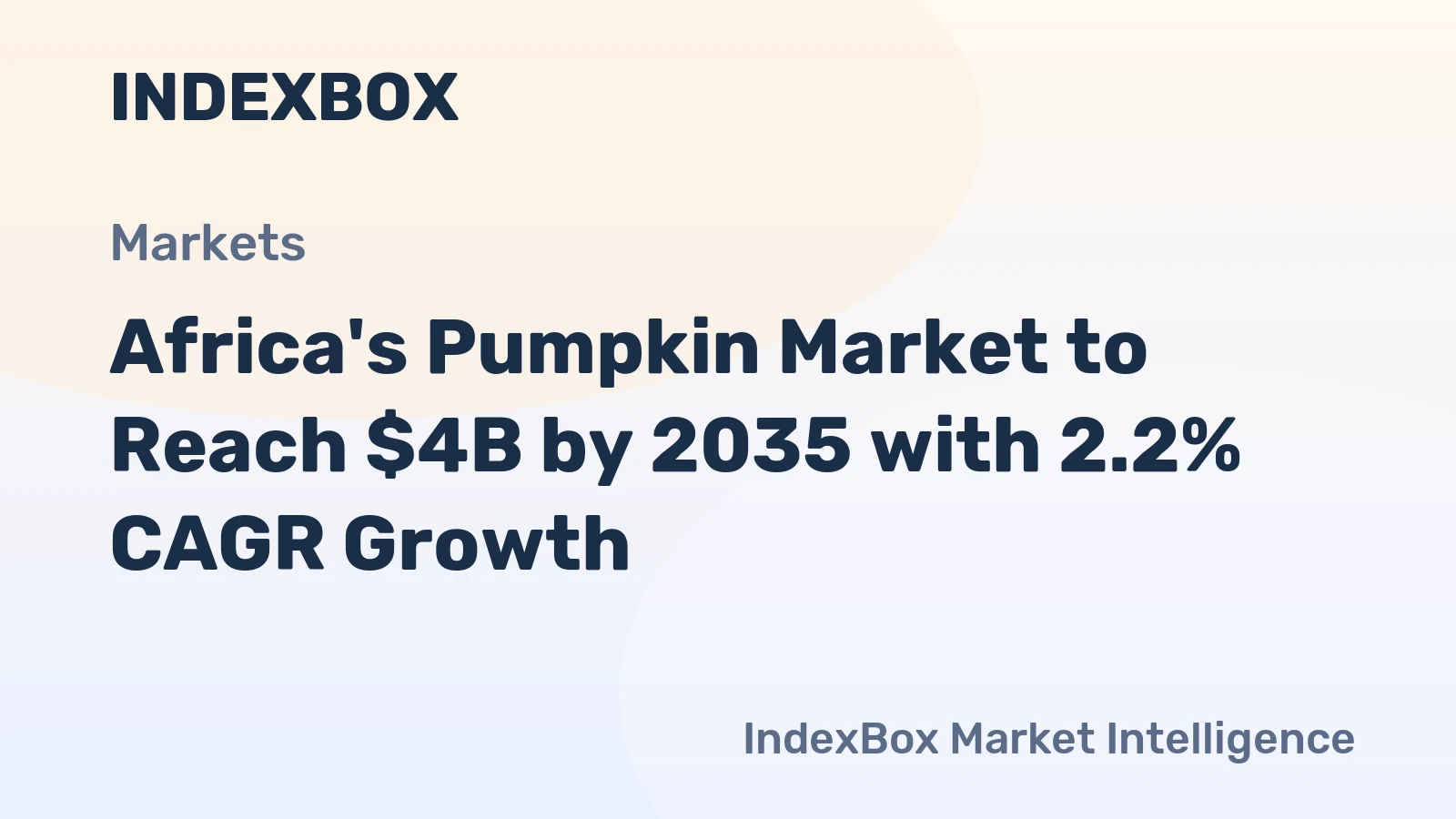 Africa's Pumpkin Market to Reach $4B by 2035 with 2.2% CAGR Growth