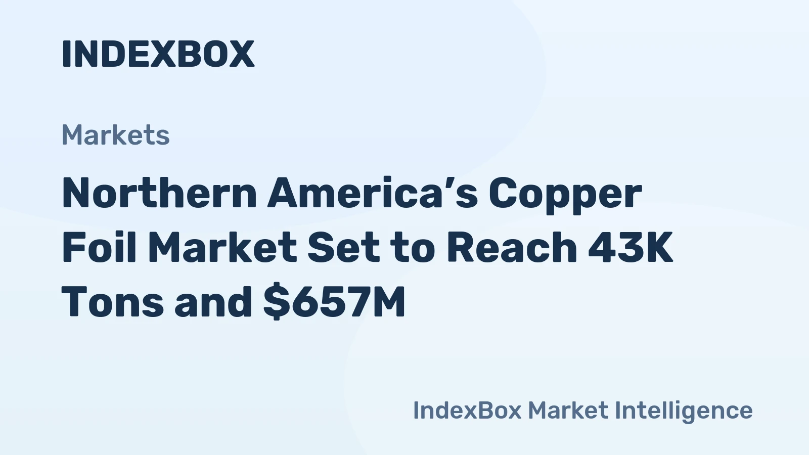Northern America’s Copper Foil Market Set to Reach 43K Tons and $657M