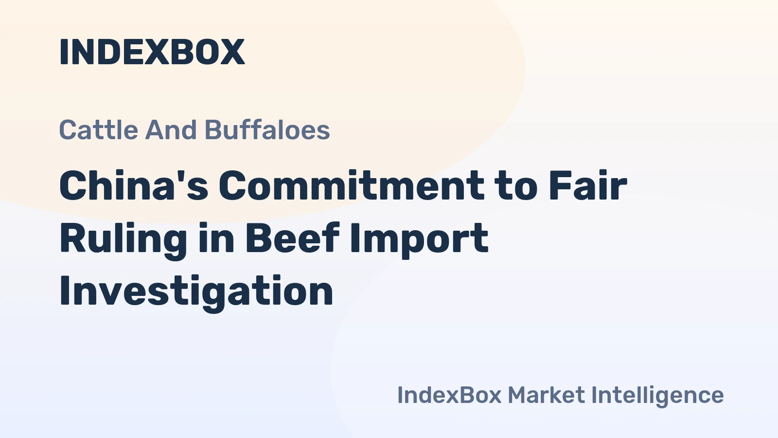 China's Commitment to Fair Ruling in Beef Import Investigation