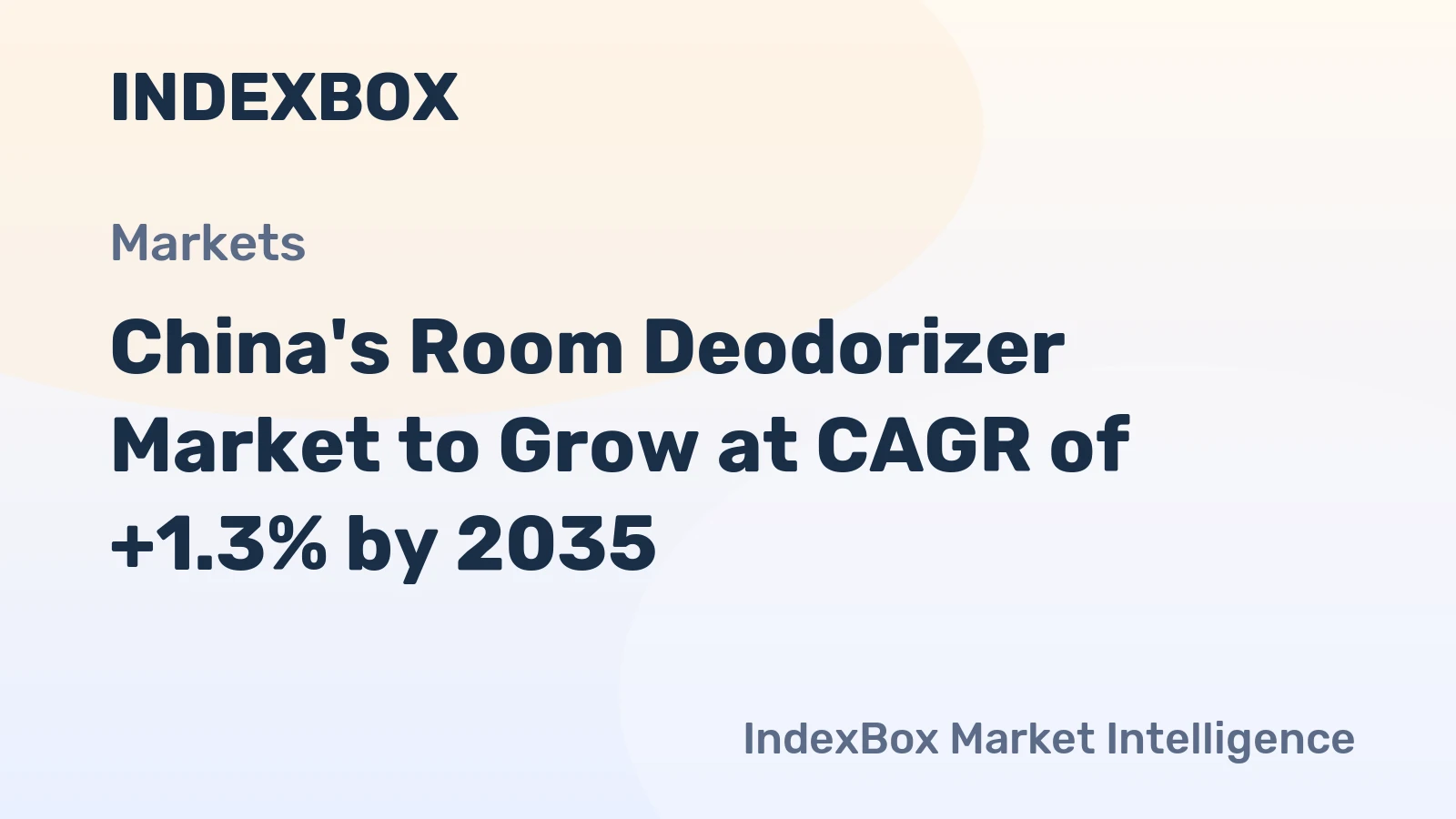 China's Room Deodorizer Market to Grow at CAGR of +1.3% by 2035