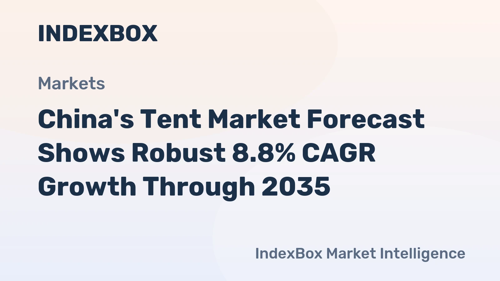 China's Tent Market Forecast Shows Robust 8.8% CAGR Growth Through 2035