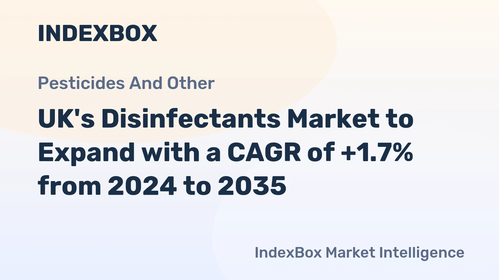 UK's Disinfectants Market to Expand with a CAGR of +1.7% from 2024 to 2035