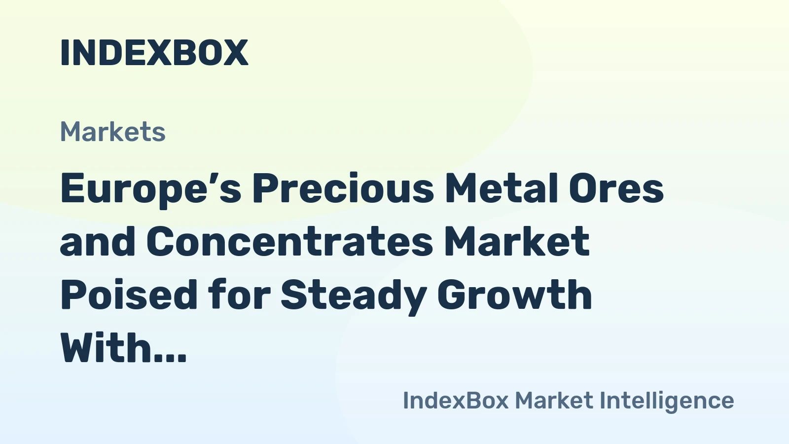 Europe’s Precious Metal Ores and Concentrates Market Poised for Steady Growth With 23% Volume CAGR Through 2035
