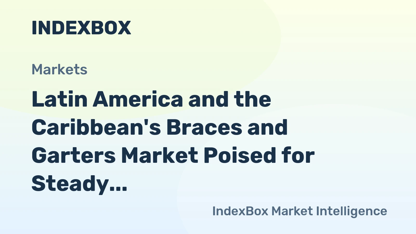 Latin America and the Caribbean's Braces and Garters Market Poised for Steady Growth With a 3.6% CAGR in Value Through 2035