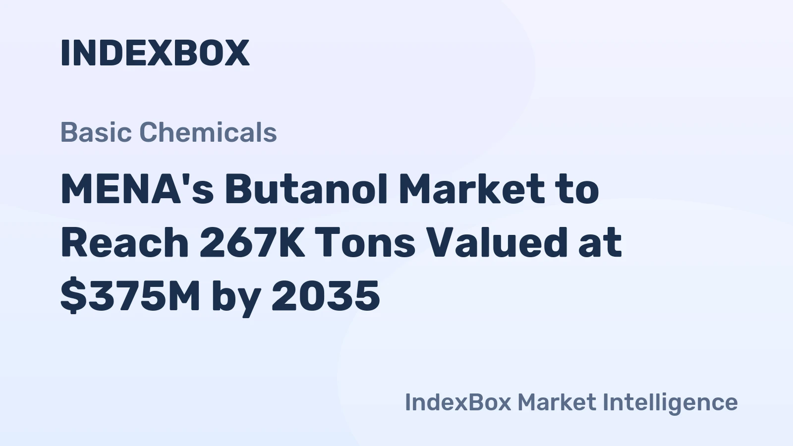 MENA's Butanol Market to Reach 267K Tons Valued at $375M by 2035