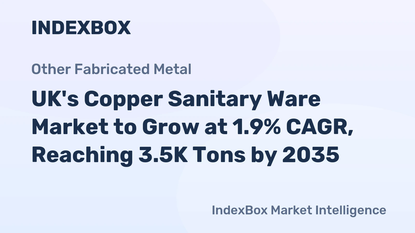 UK's Copper Sanitary Ware Market to Grow at 1.9% CAGR, Reaching 3.5K Tons by 2035