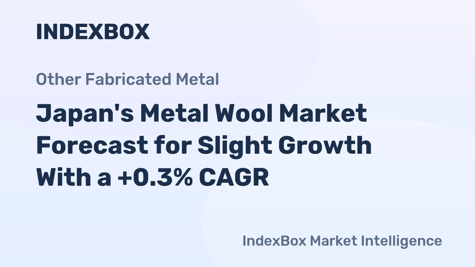 Japan's Metal Wool Market Forecast for Slight Growth With a +0.3% CAGR