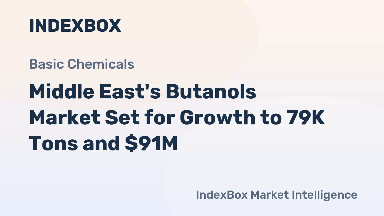 Middle East's Butanols Market Set for Growth to 79K Tons and $91M