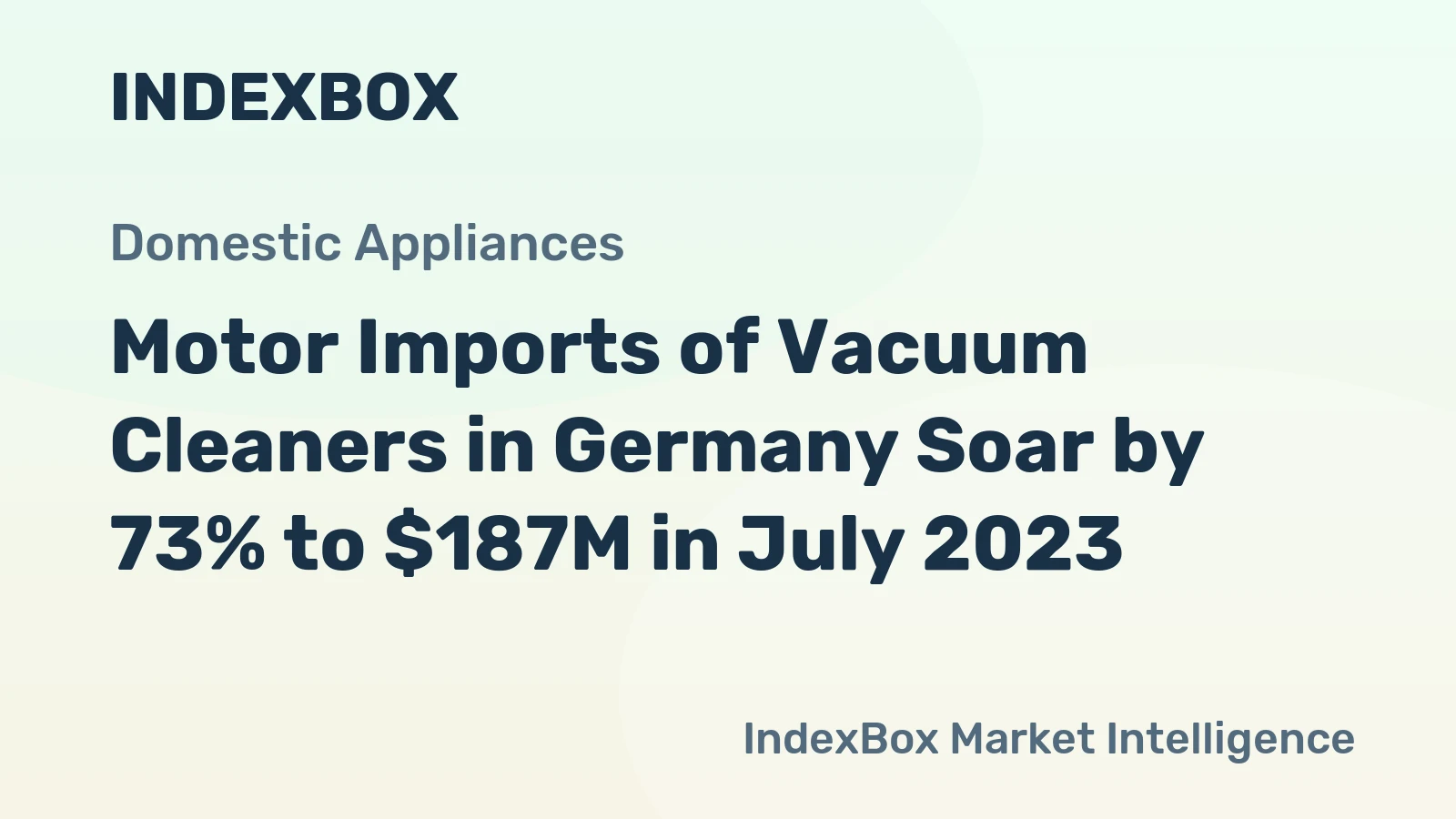 Motor Imports of Vacuum Cleaners in Germany Soar by 73% to $187M in July 2023