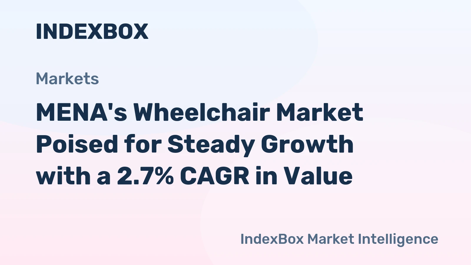 MENA's Wheelchair Market Poised for Steady Growth with a 2.7% CAGR in Value