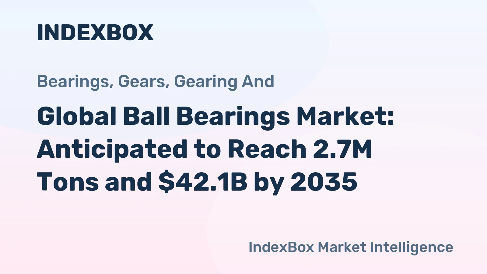 Global Ball Bearings Market: Anticipated to Reach 2.7M Tons and $42.1B by 2035