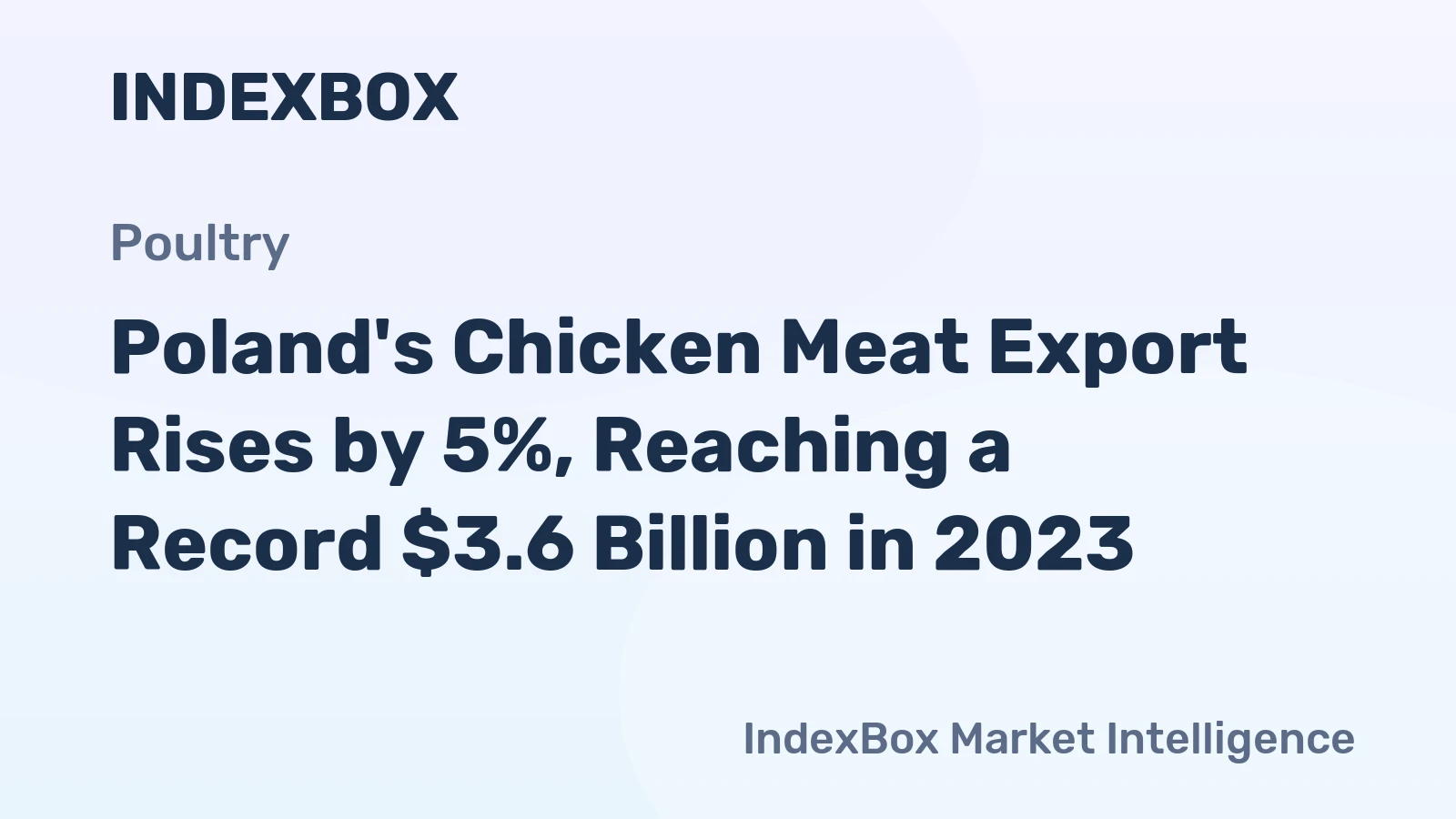 Poland's Chicken Meat Export Rises by 5%, Reaching a Record $3.6 Billion in 2023