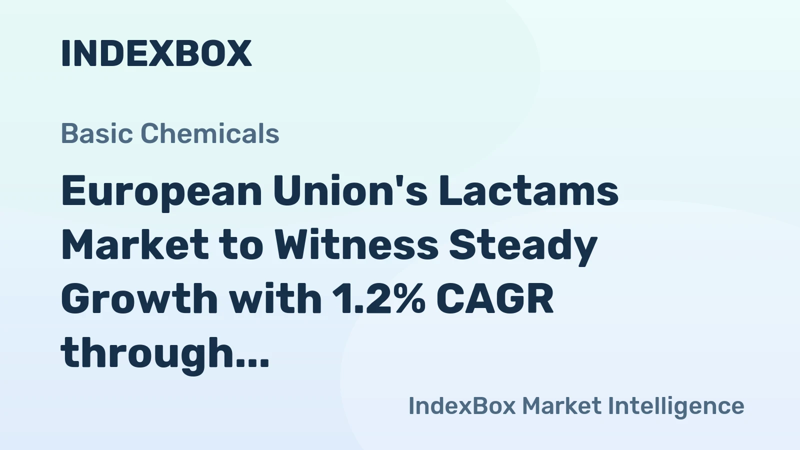 European Union's Lactams Market to Witness Steady Growth with 1.2% CAGR through 2035
