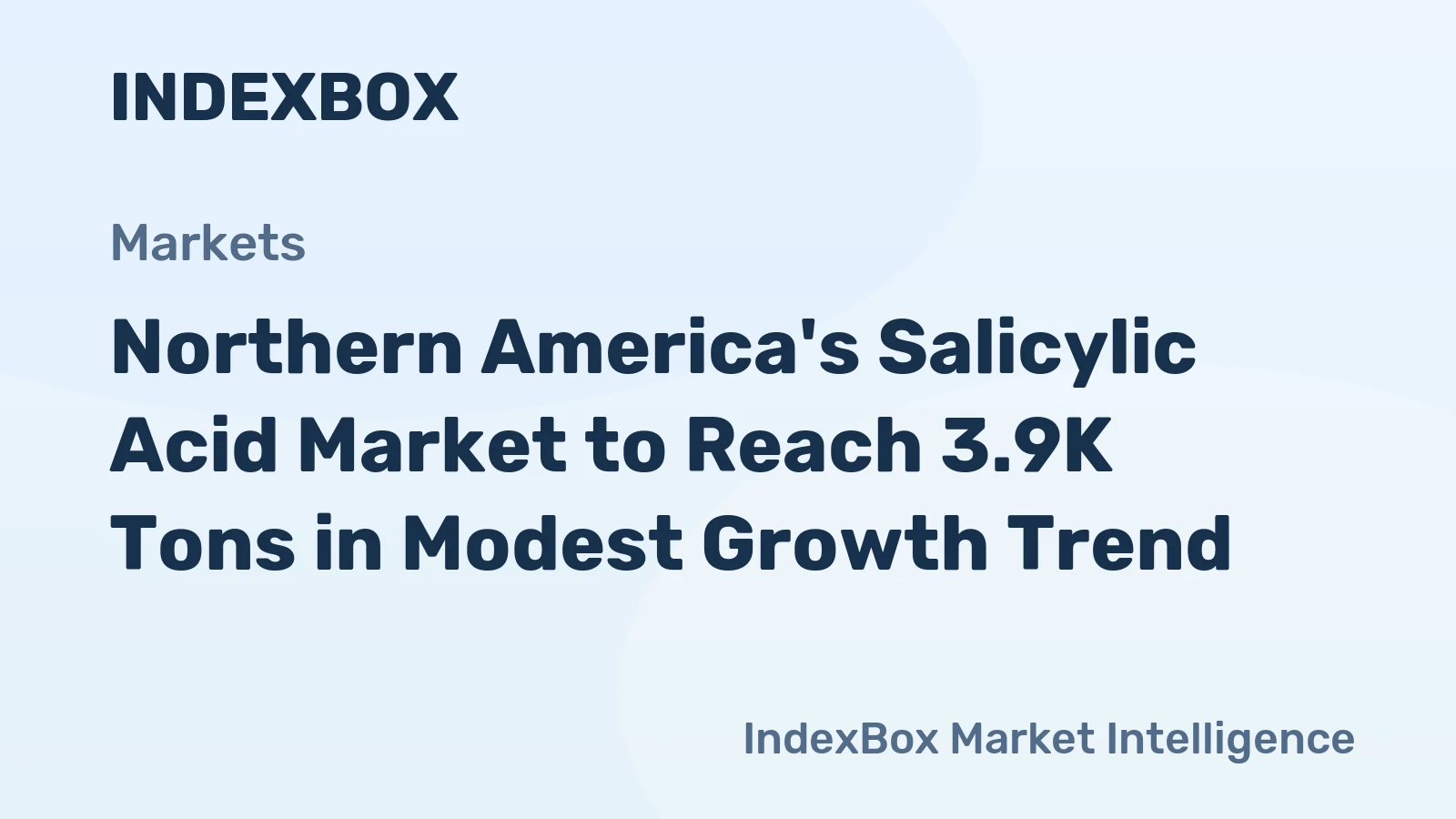 Northern America's Salicylic Acid Market to Reach 3.9K Tons in Modest Growth Trend