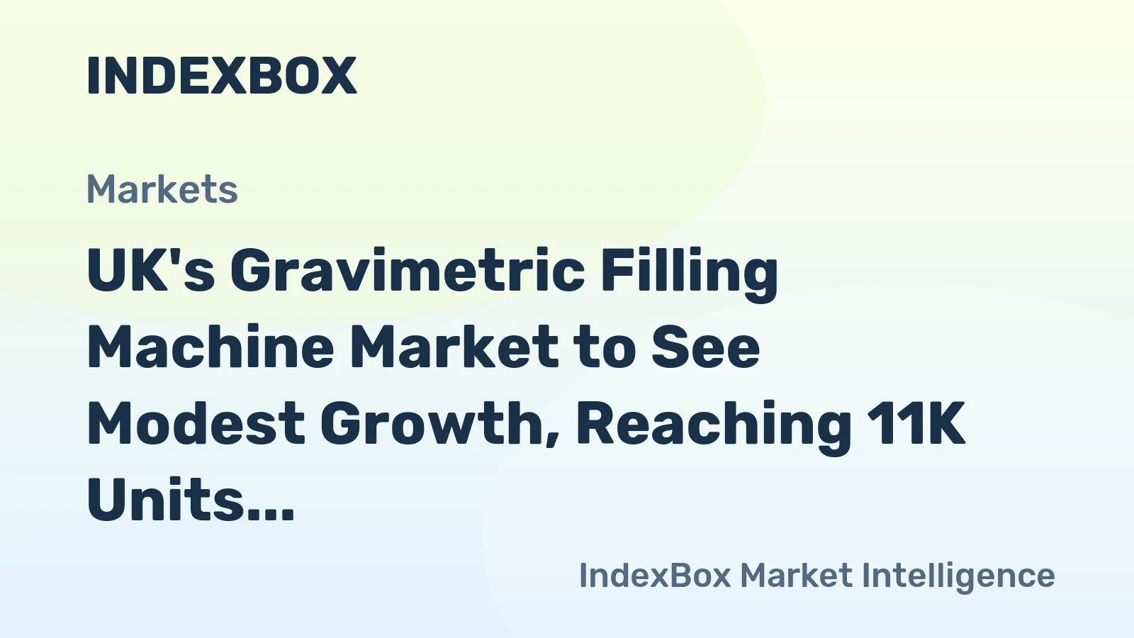 UK's Gravimetric Filling Machine Market to See Modest Growth, Reaching 11K Units and $37M by 2035