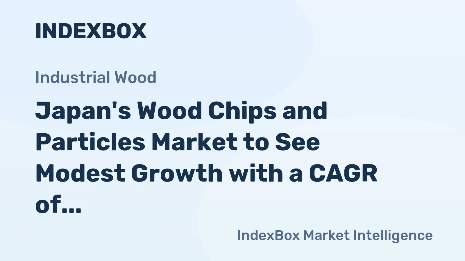 Japan's Wood Chips and Particles Market to See Modest Growth with a CAGR of +0.7% by 2035