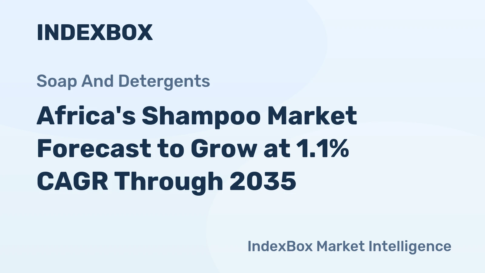 Africa's Shampoo Market Forecast to Grow at 1.1% CAGR Through 2035