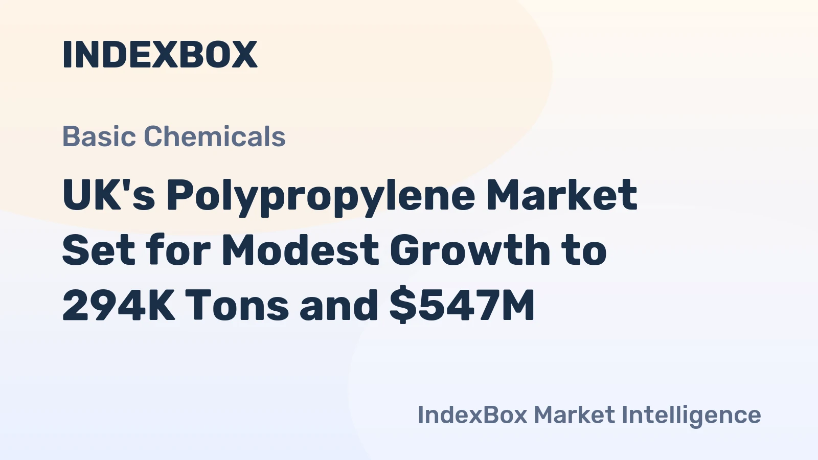 UK's Polypropylene Market Set for Modest Growth to 294K Tons and $547M