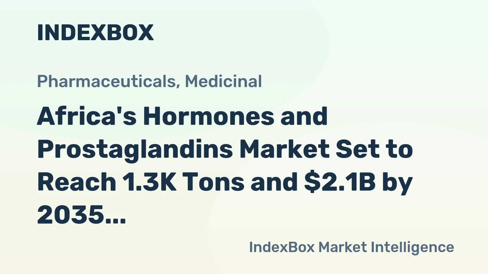 Africa's Hormones and Prostaglandins Market Set to Reach 1.3K Tons and $2.1B by 2035