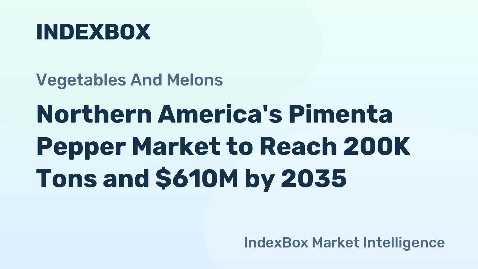 Northern America's Pimenta Pepper Market to Reach 200K Tons and $610M by 2035