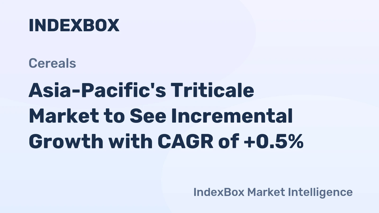 Asia-Pacific's Triticale Market to See Incremental Growth with CAGR of +0.5%