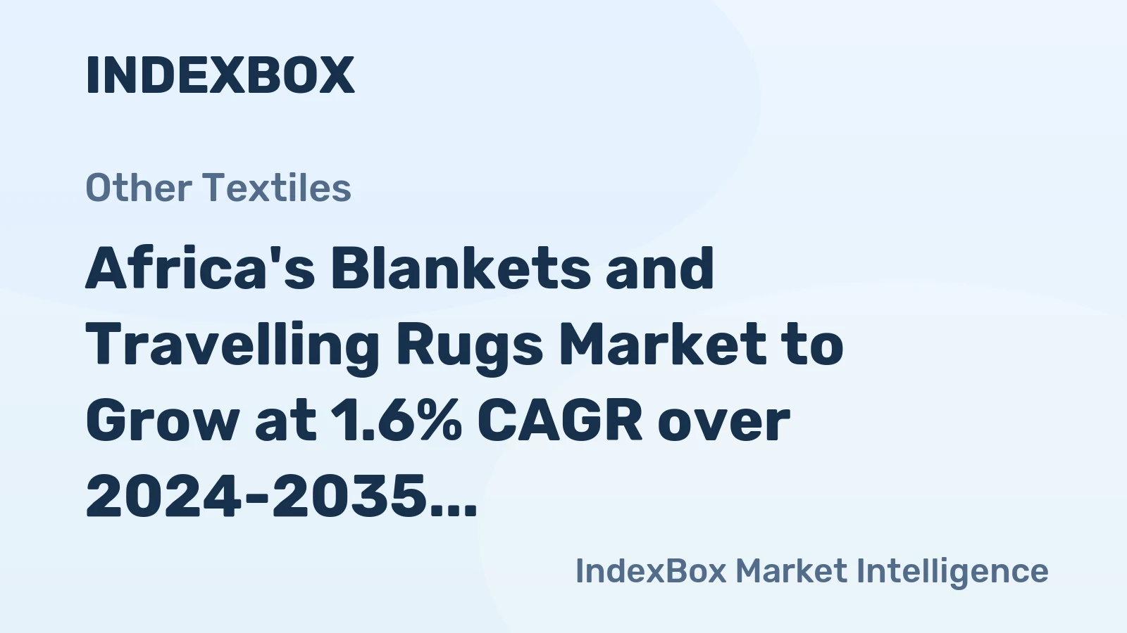 Africa's Blankets and Travelling Rugs Market to Grow at 1.6% CAGR over 2024-2035