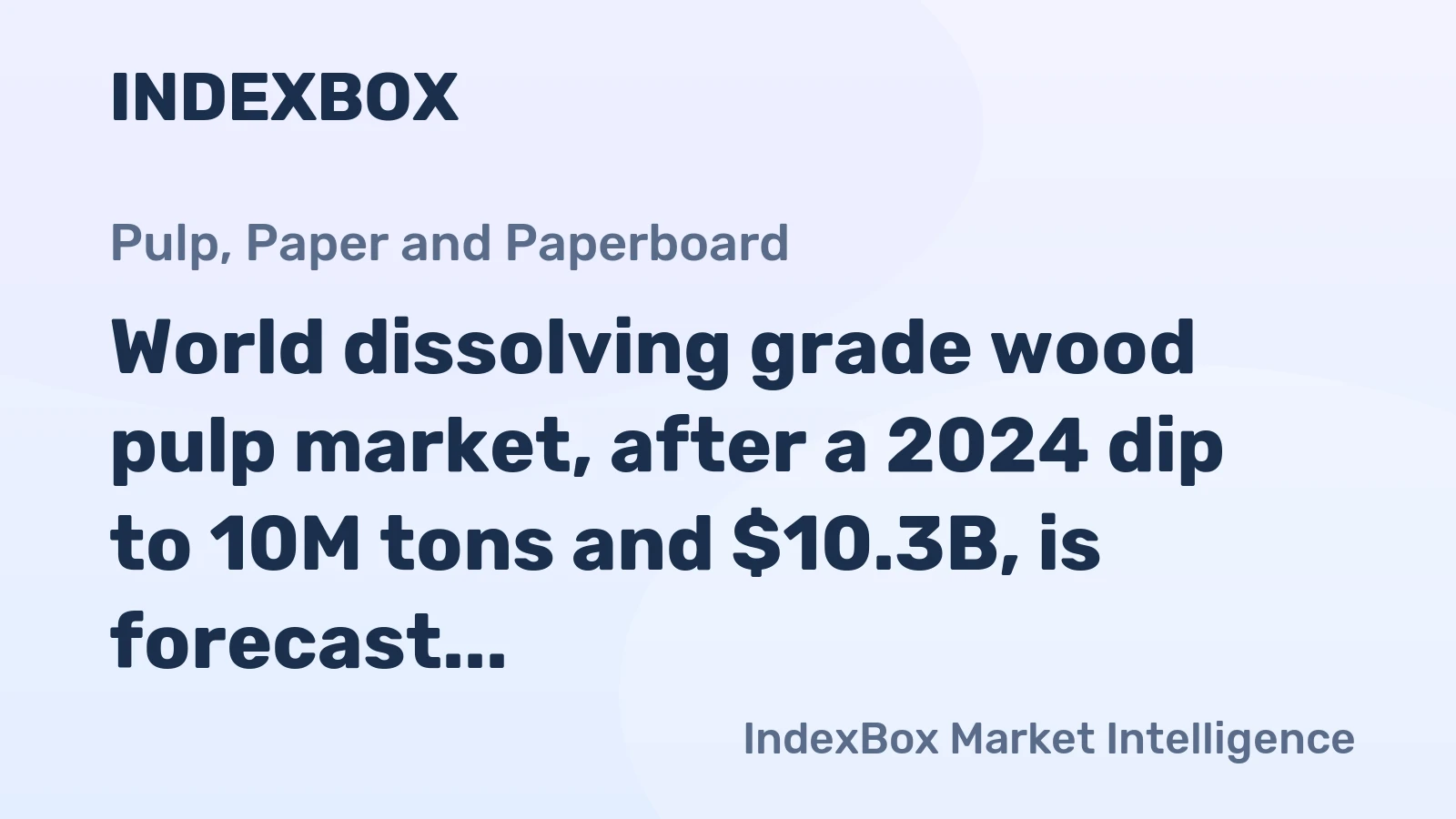 World dissolving grade wood pulp market, after a 2024 dip to 10M tons and $10.3B, is forecast to expand to 13M tons and $13.9B by 2035.