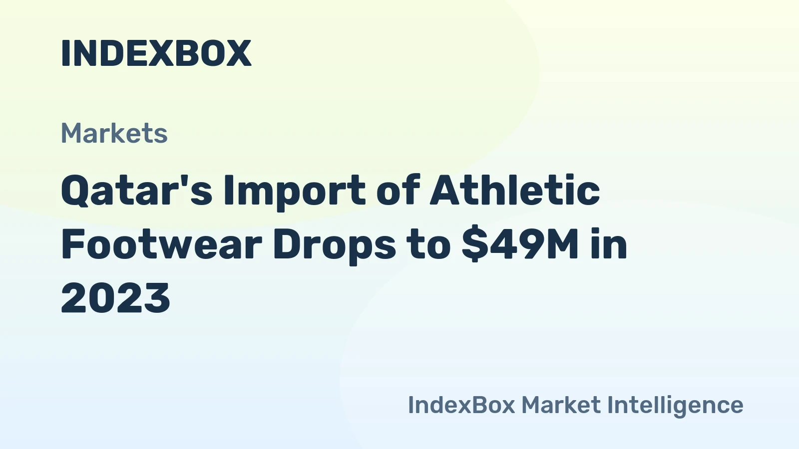 Qatar's Import of Athletic Footwear Drops to $49M in 2023