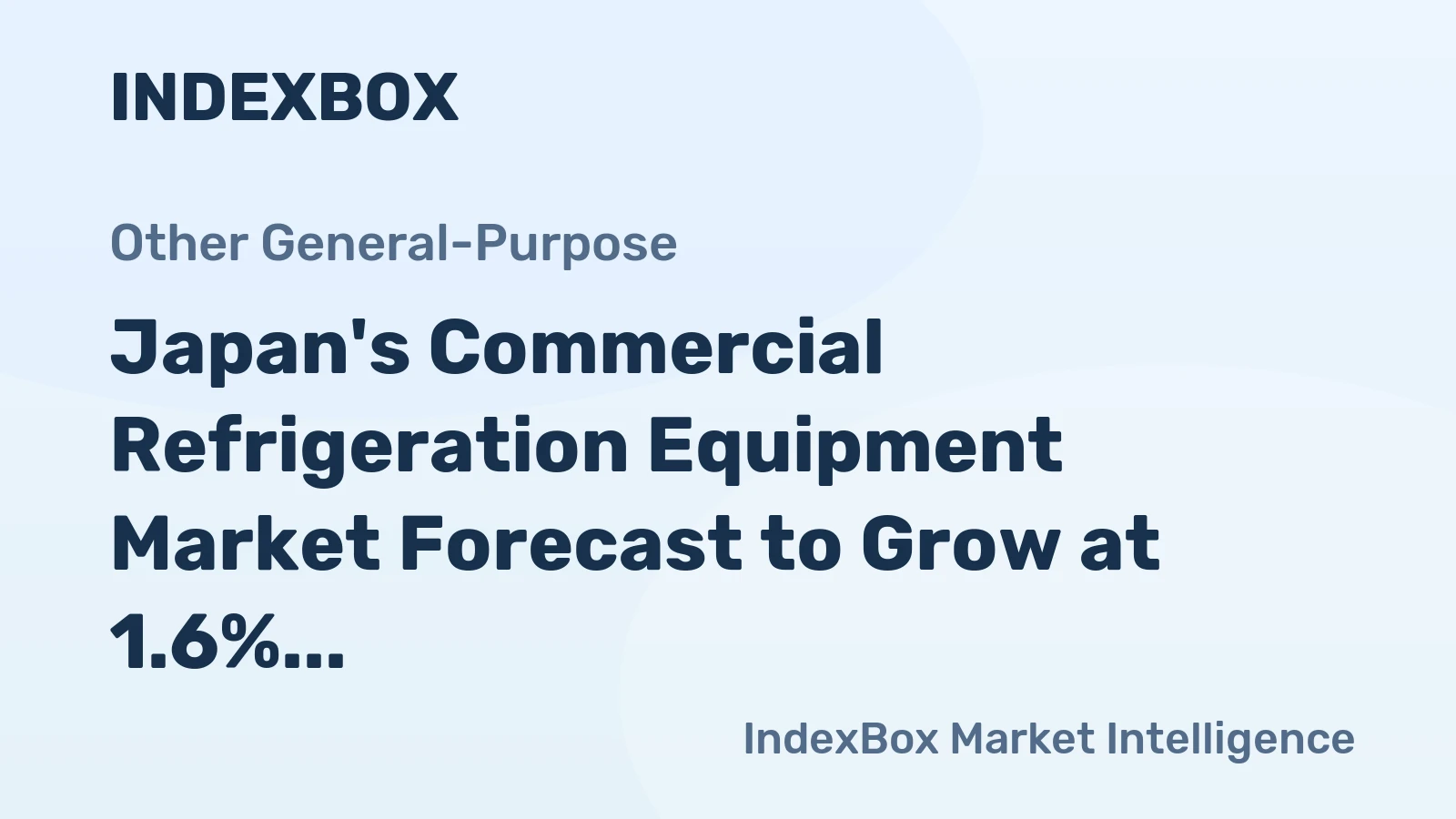 Japan's Commercial Refrigeration Equipment Market Forecast to Grow at 1.6% CAGR Through 2035