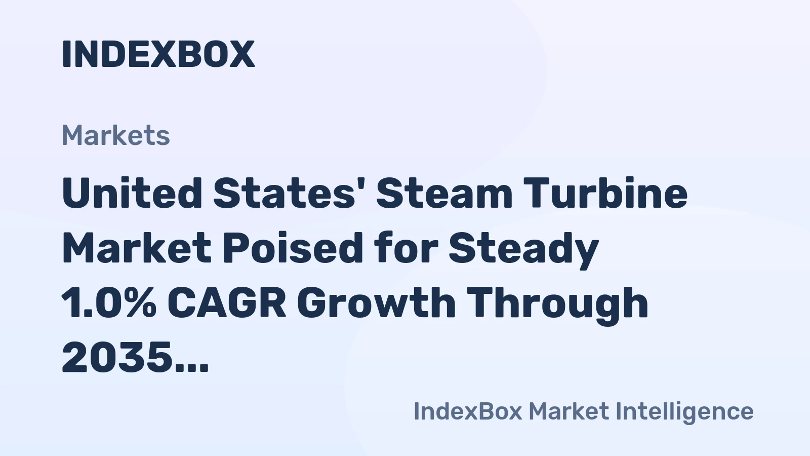 United States' Steam Turbine Market Poised for Steady 1.0% CAGR Growth Through 2035
