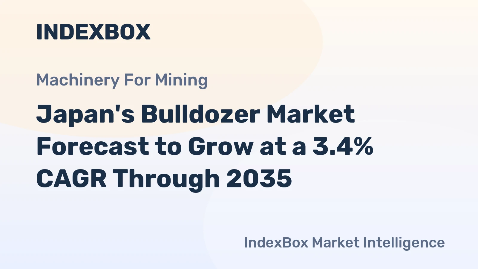 Japan's Bulldozer Market Forecast to Grow at a 3.4% CAGR Through 2035