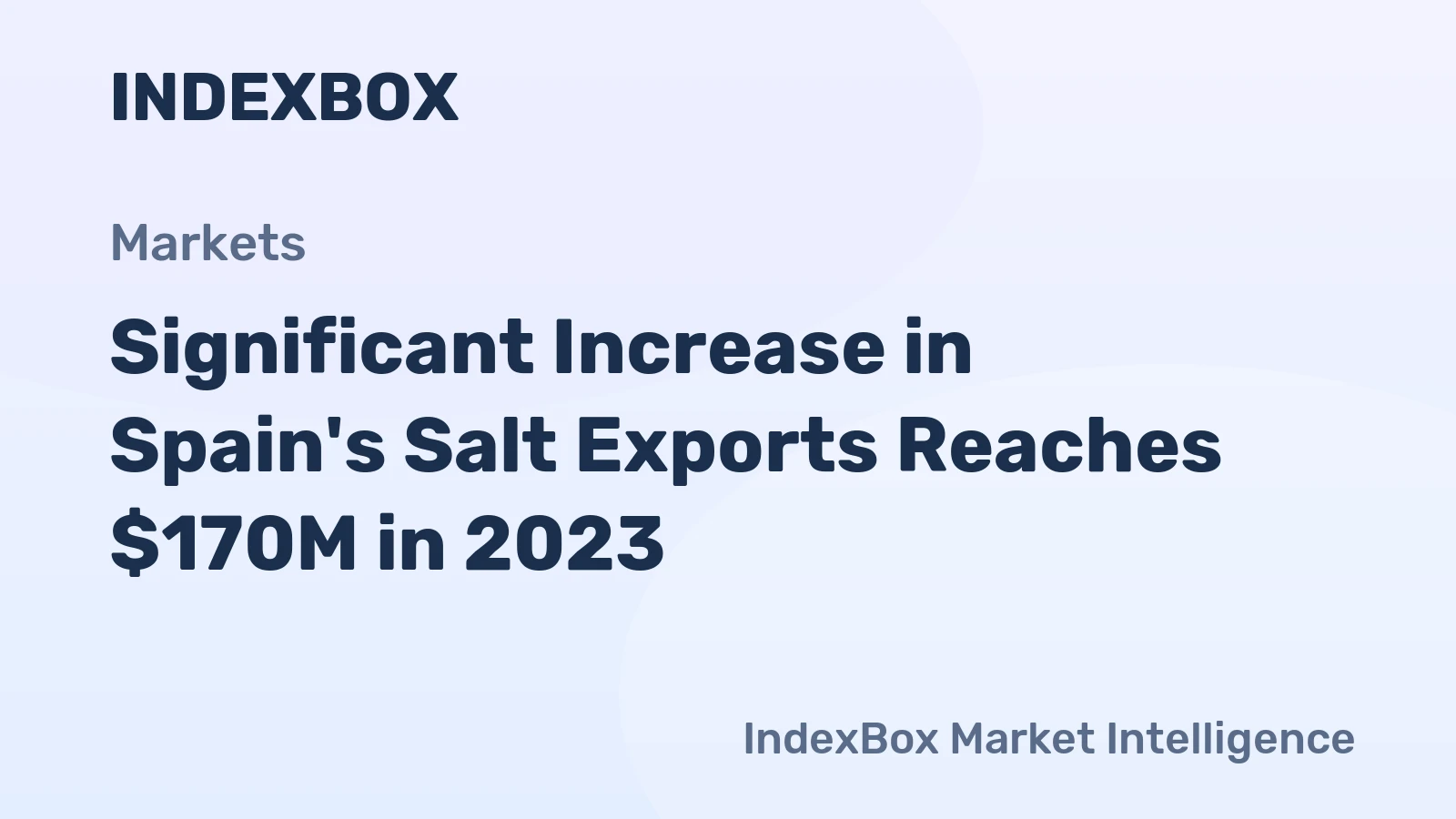 Significant Increase in Spain's Salt Exports Reaches $170M in 2023