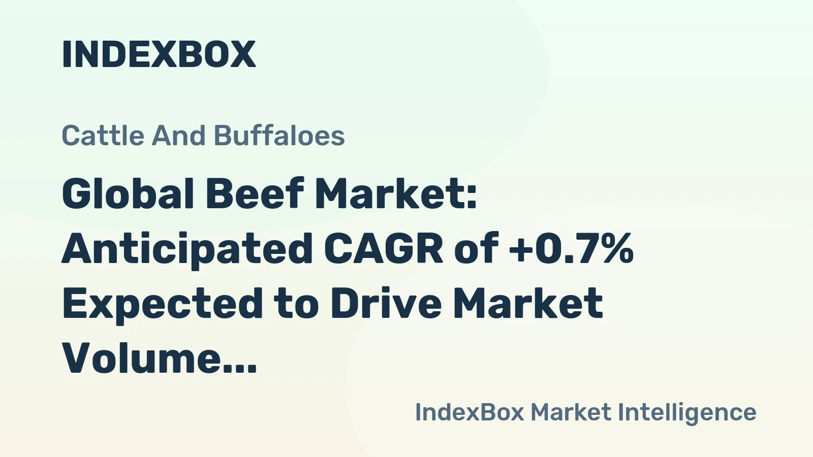 Global Beef Market: Anticipated CAGR of +0.7% Expected to Drive Market Volume to 81M Tons by 2035