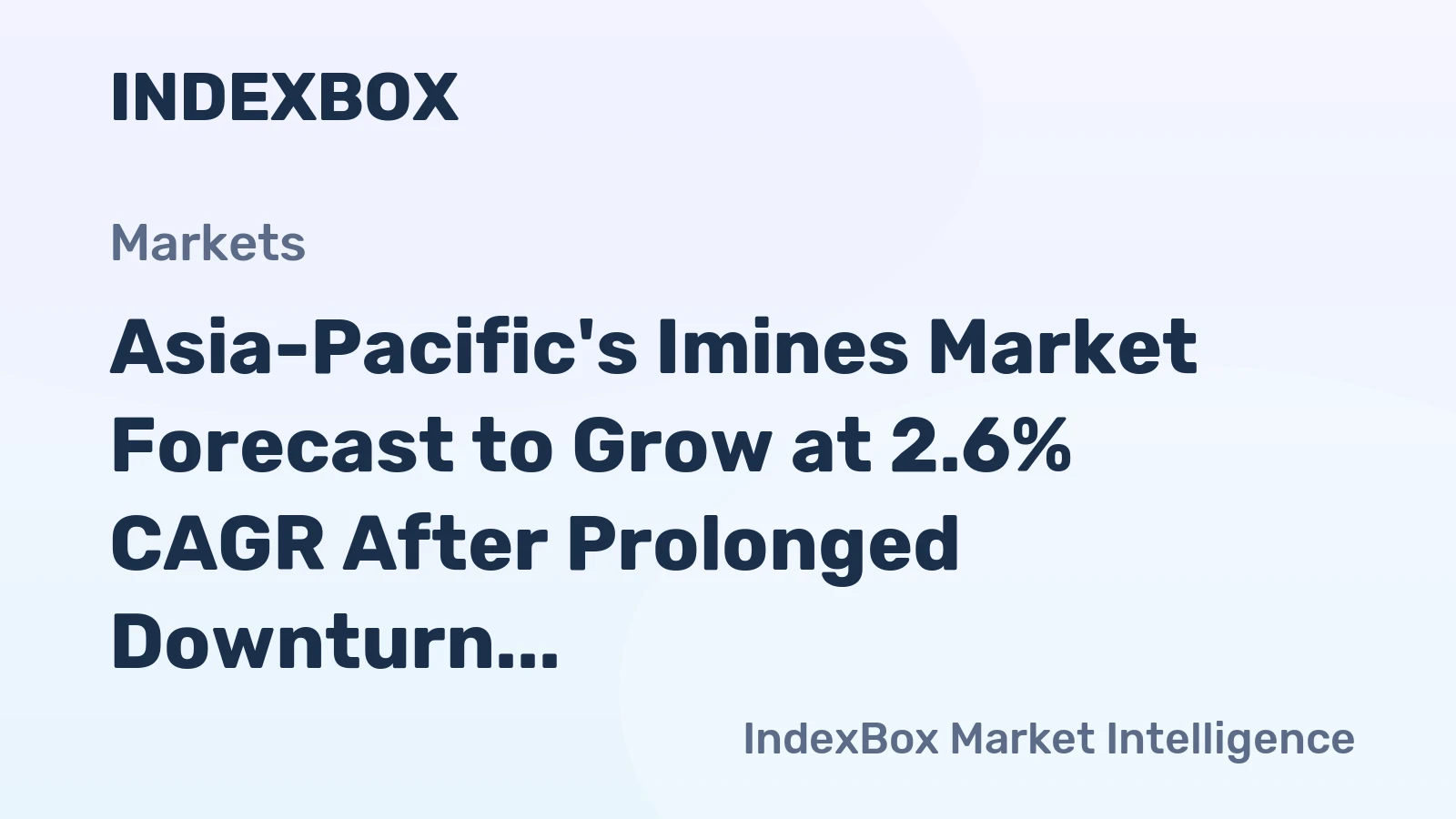 Asia-Pacific's Imines Market Forecast to Grow at 2.6% CAGR After Prolonged Downturn