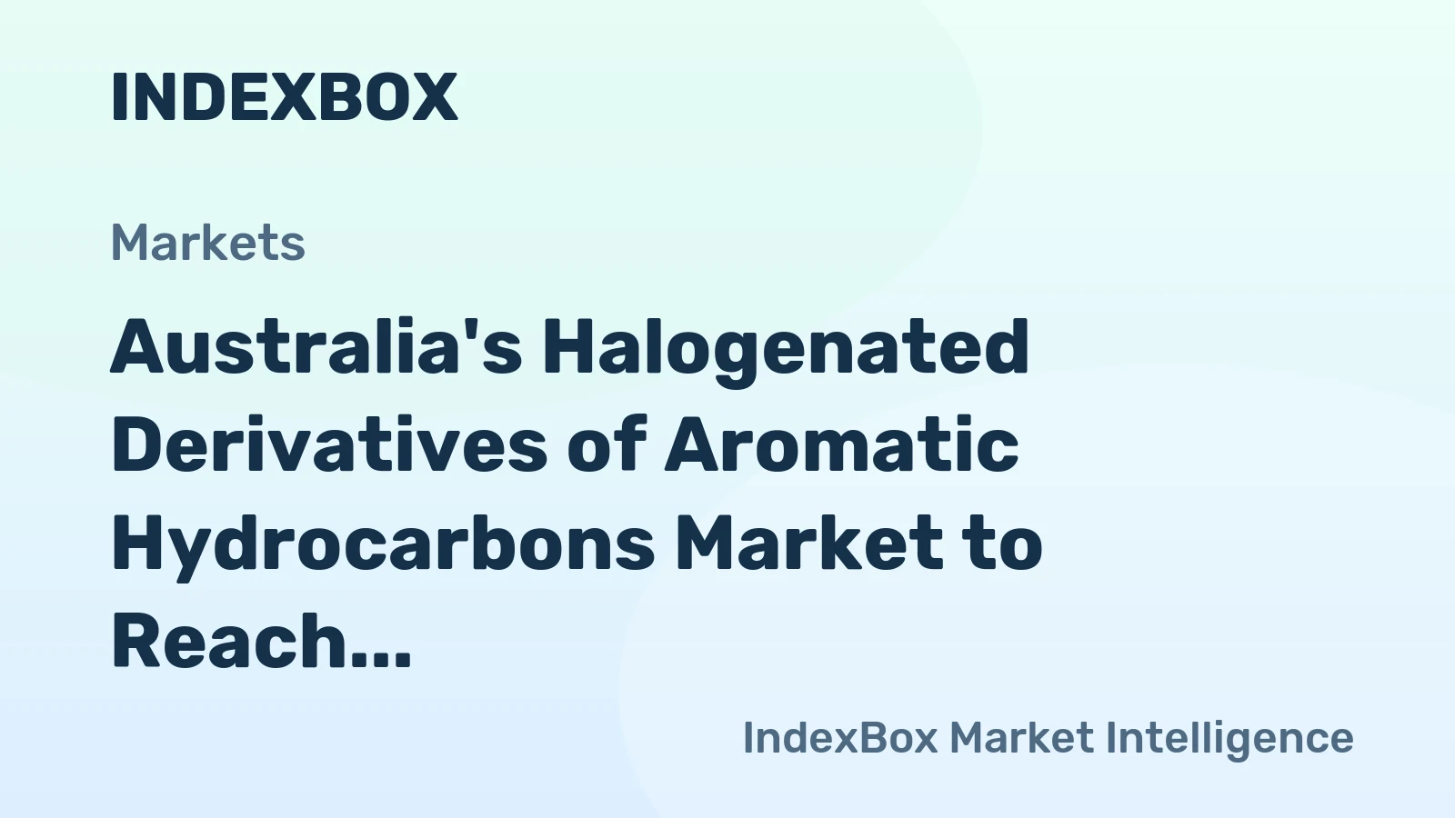 Australia's Halogenated Derivatives of Aromatic Hydrocarbons Market to Reach 6.6K tons and $35M by 2035