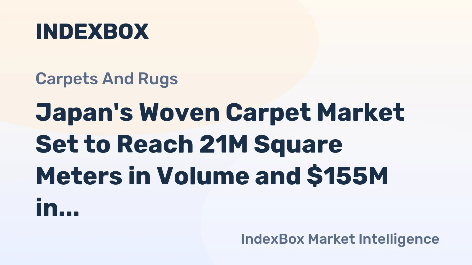 Japan's Woven Carpet Market Set to Reach 21M Square Meters in Volume and $155M in Value by 2035