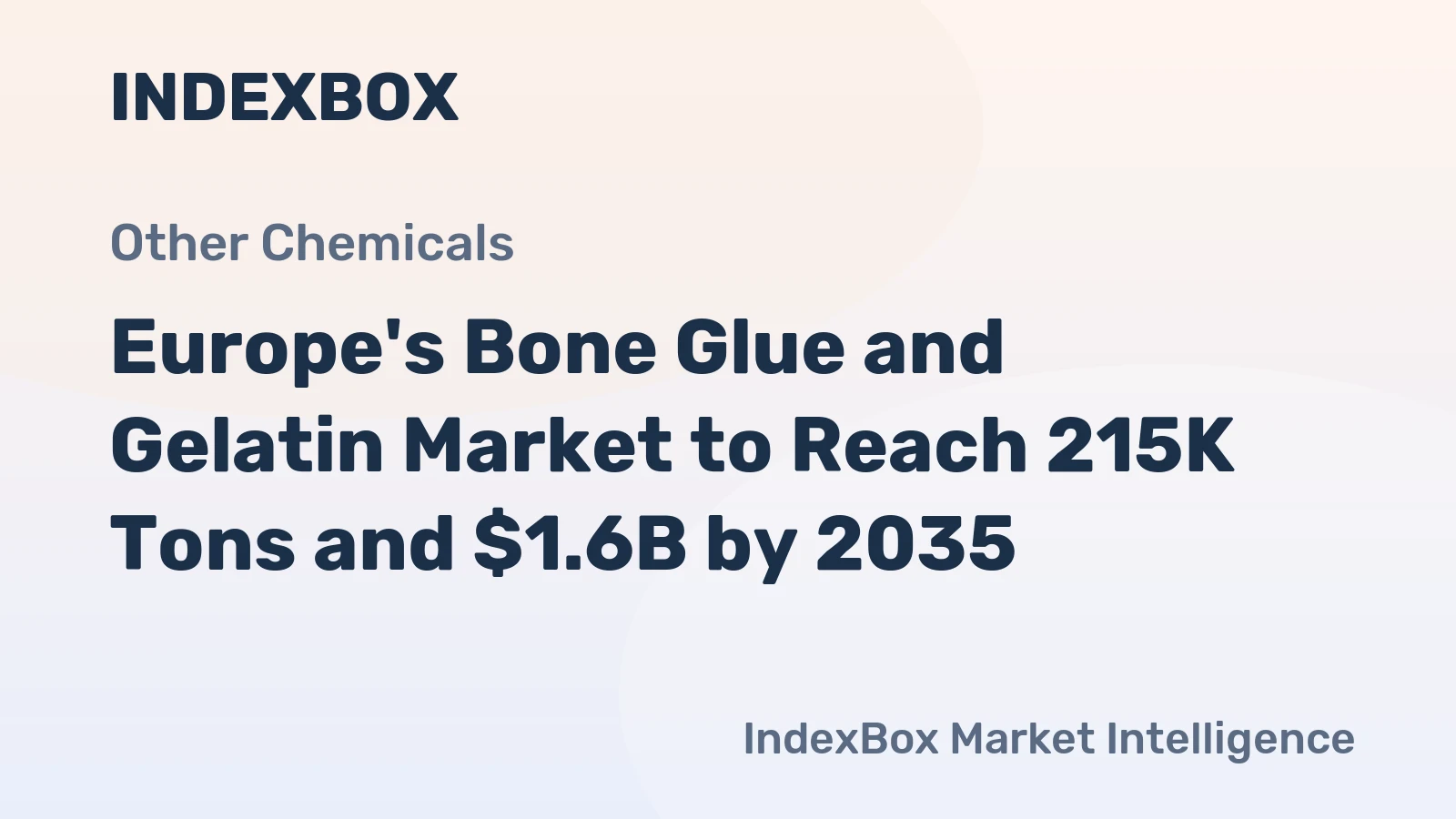 Europe's Bone Glue and Gelatin Market to Reach 215K Tons and $1.6B by 2035