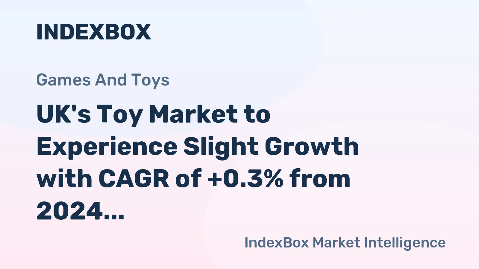 UK's Toy Market to Experience Slight Growth with CAGR of +0.3% from 2024 to 2035