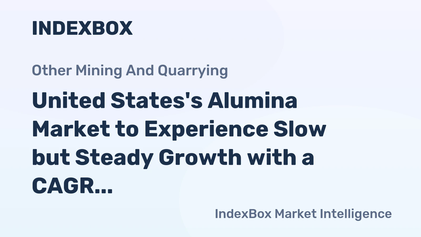 United States's Alumina Market to Experience Slow but Steady Growth with a CAGR of +1.8% from 2024 to 2035